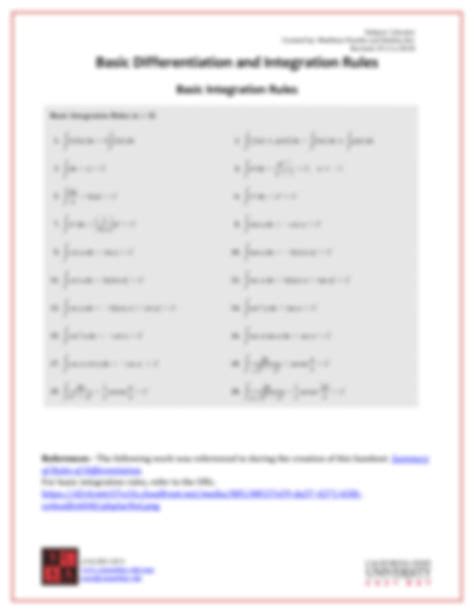 Solution Basic Differentiation Integration Studypool