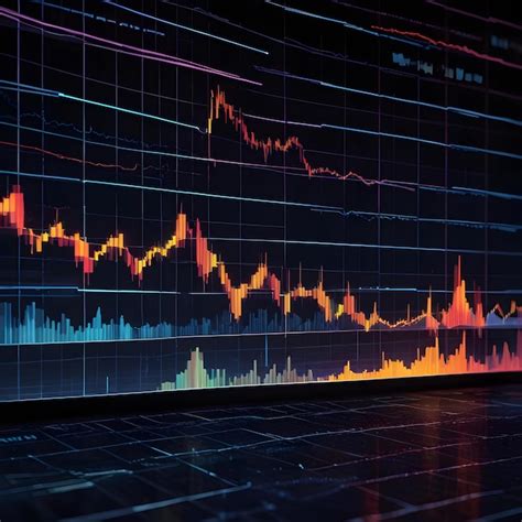Dynamic Data Showcase Using Glowing Bar Charts And Graphs Generative Ai