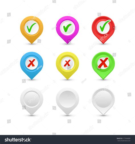Map Pointer Check Mark Vector Illustration Stock Vector Royalty Free Shutterstock