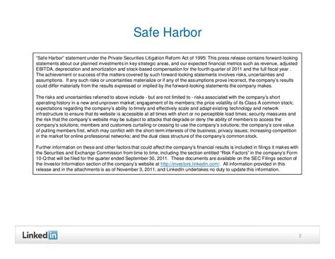 Safe Harbor Notice Email Template
