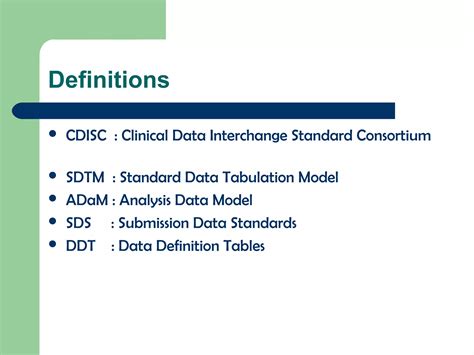 Cdisc Sdtm Domain Presentation Ppt