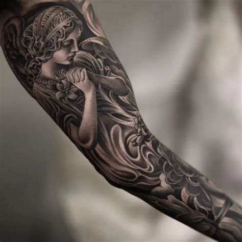 Full Sleeve Tattoos Black And Grey
