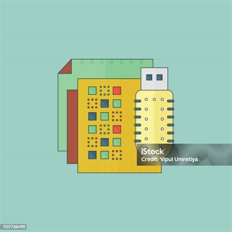 평면 디자인 Usb 플래시 드라이브 아이콘 Usb 메모리에 대한 스톡 벡터 아트 및 기타 이미지 Usb 메모리 Usb 케이블 그림자 Istock
