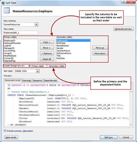 Split Table Improve Your Database Design And Make Large Tables More