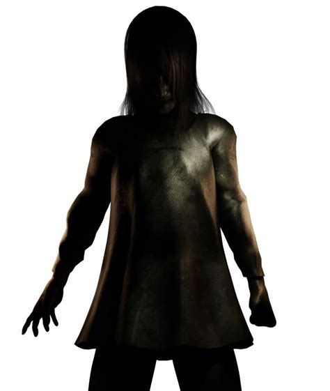 The Silhouette Of A Woman With Long Hair Wearing A Dress And Holding