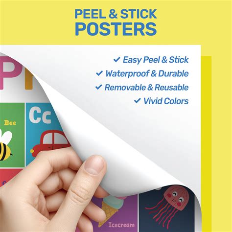 18 Peel And Stick Educational Posters For Classroom And Nursery Decowall