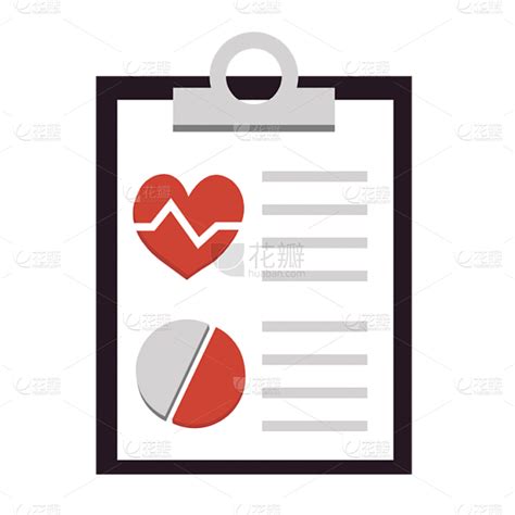 手绘 医疗用品贴纸SVG 检查报告