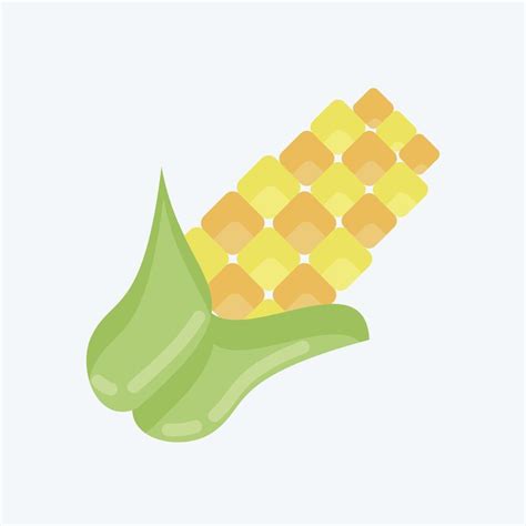Icon Corn Suitable For Nuts Symbol Flat Style Simple Design Editable Design Template Vector