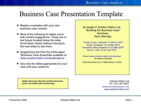 Business Case Example Template Armando Friend S Template