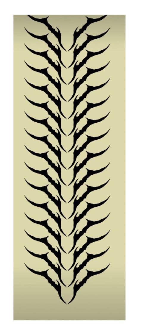 Spine Bone Grunge Reusable Stencil Etsy Stencil Punk Bone Design