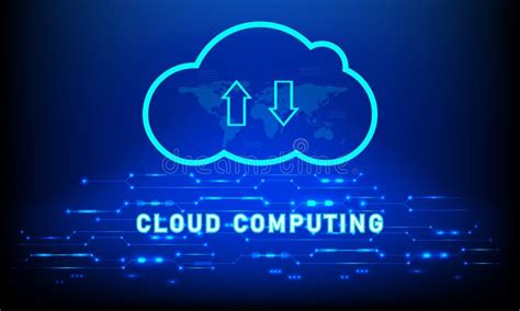 Cloud Computing Technology Concept Stock Illustration Illustration Of Media Networking 301603864