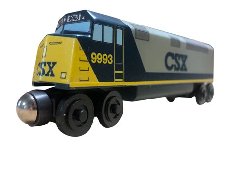 Csx Gray F40 Diesel Engine The Whittle Shortline Railroad Wooden Toy Trains