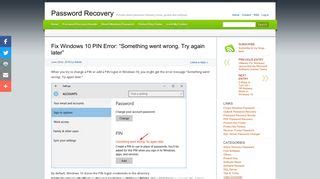 Windows Pin Login Not Working Scmasa