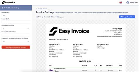 How To Configure Sequential Invoice Numbers Softify Apps