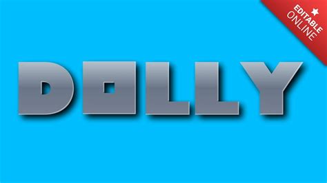 Dolly Roblox Text Effect Generator