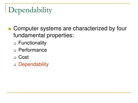 Ppt Fundamental Concepts Of Dependability Powerpoint Presentation