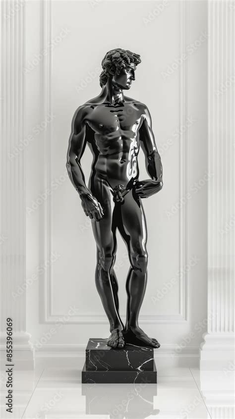 A Statue Of A Man With No Clothes On Antique Art Classics Stock