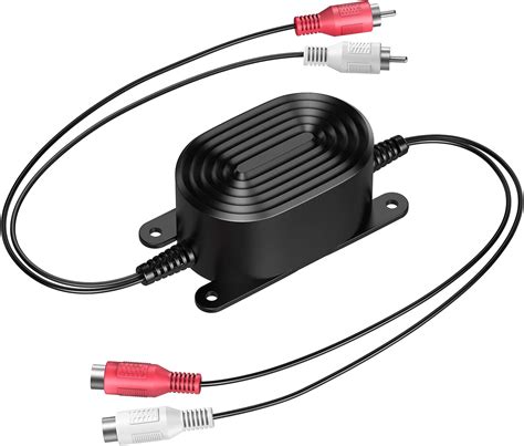 Smof Ground Loop Noise Isolator Rca Audio Noise Filter For Car Audio Home Stereo