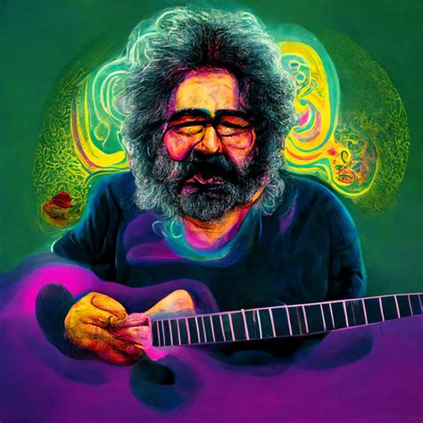 Jerry Garcia Jamming Out Digital Art By Zachary Berger Fine Art America
