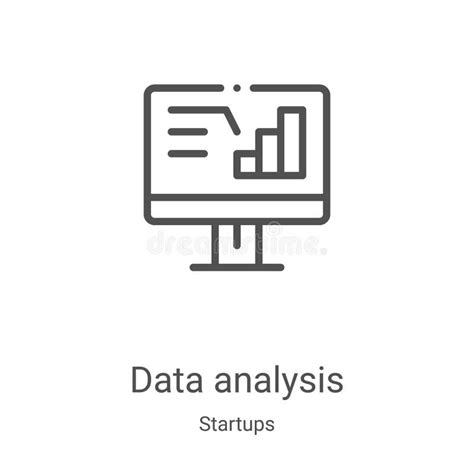 Data Analysis Icon Vector From Startups Collection Thin Line Data
