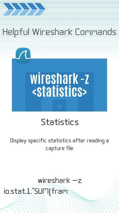 Wireshark Command Statistics Youtube