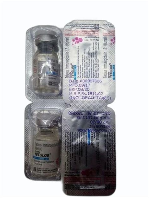 Tetglob 1000iu Injection 1 Ml In 1 Vial At ₹ 3288 Vial In Surat Id 2850820352933