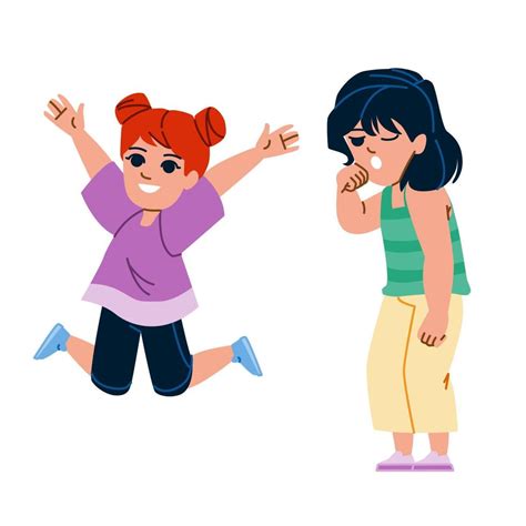 Kid Girl Lazy Active Vector 22610790 Vector Art At Vecteezy
