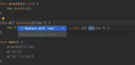 Convert Empty Interfaces To `any` Jetbrains Guide