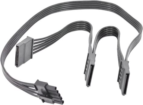 Zengshy 5 Pin To 3 Sata 15 Pin Splitter Cable 5 Pin To 3 Sata Hard