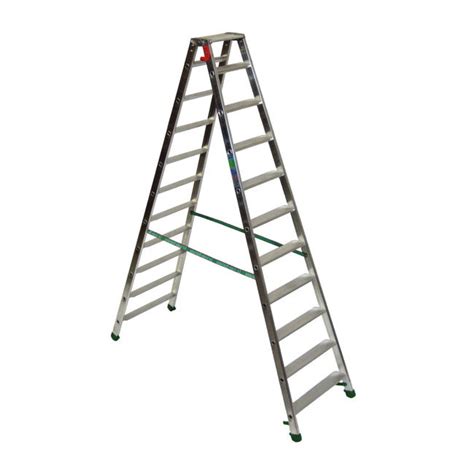 Scala Facal Dupla In Alluminio 10 Gradini Per Lavori Fino A 3 5 M