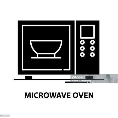 전자 레인지 기호 아이콘 편집 가능한 스트로크와 검은 벡터 기호 개념 일러스트 가정 생활에 대한 스톡 벡터 아트 및 기타 이미지 가정 생활 가정 주방 가정의 방