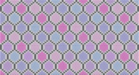 Pastel Hexagon Knitting Pattern Festive Sweater Design Stock Vector Illustration Of Pattern