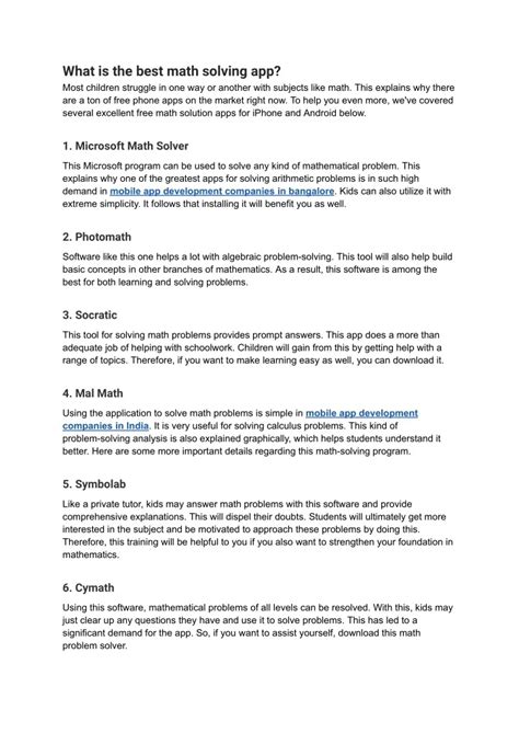 Ppt What Is The Best Math Solving App Powerpoint Presentation Free