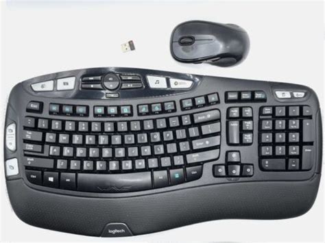 Logitech Mk550 Comfort Wave Wireless K350 Keyboard And M510 Mouse Combo 97855066701 Ebay