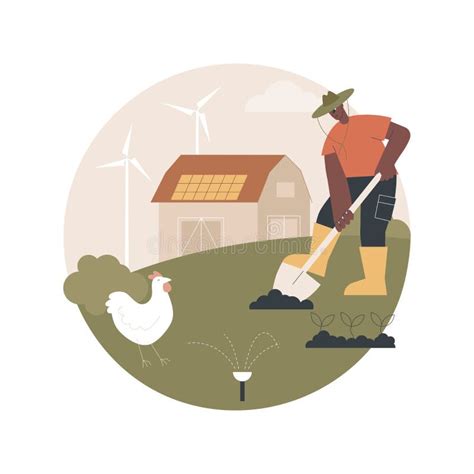Sustainable Agriculture Abstract Concept Vector Illustration Stock