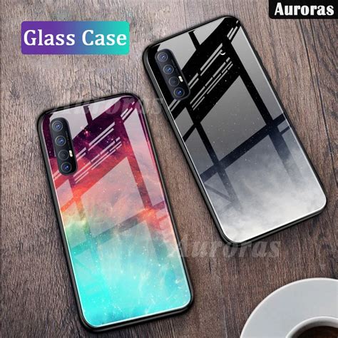Auroras Funda Para Oppo Reno 3 Pro 4g Carcasa De Cristal Templado