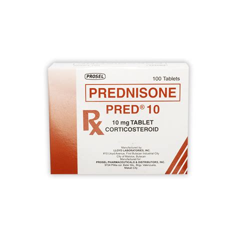 Pred 10 Prednisone 10mg Tablet 100s Price In The Philippines Medsgo