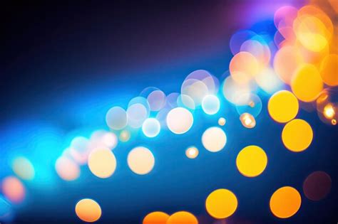 Premium Ai Image Blue Bokeh Background