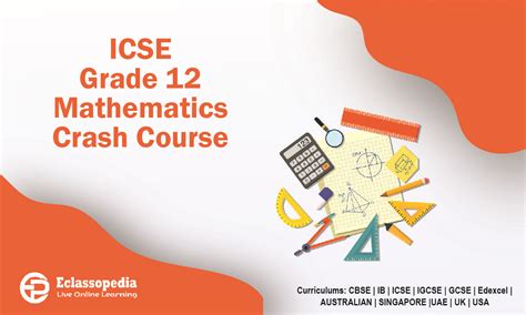Icse Grade 12 Mathematics Crash Course