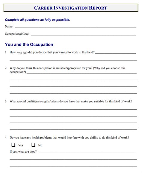 Investigation Report 22 Examples Format How To Write Pdf