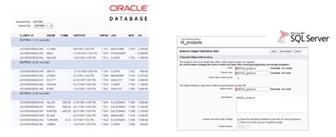 Salesforce External Object Reports Oracle And Sql Server