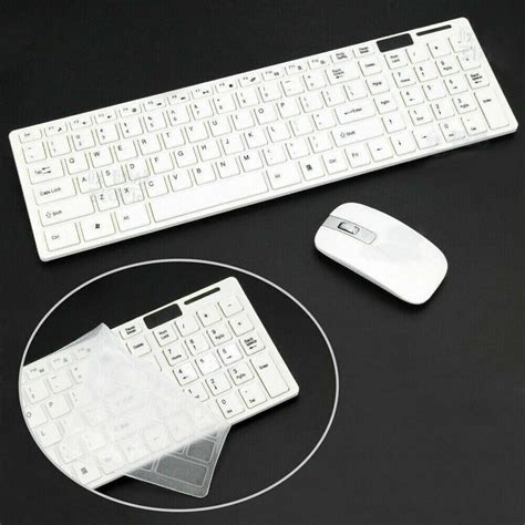 Cordless Wireless Mouse Keyboard Set For Computer White Big W