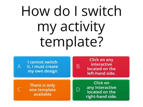 Creating Switching And Editing Templates Quiz