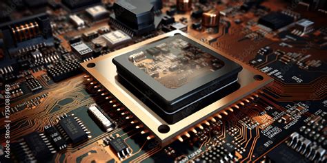 Semiconductor Initiative Hightech Microchip Component Cpu Socket Modern Technology Big Data