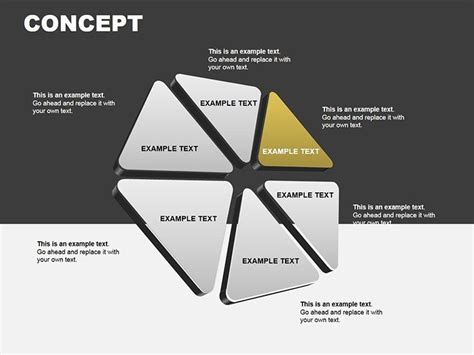 Flower Triangle Concept PowerPoint Diagrams