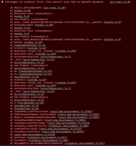 Broken Openapi Documentation Does Not Throw Error To Error Boundary · Issue 1812 · Redocly