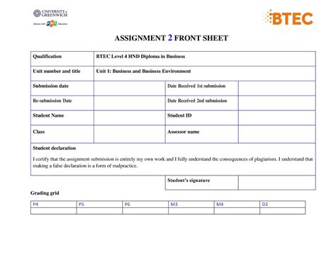 2 5032 frontsheet assignment 2 assignment 2 front sheet