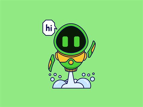 Cute Robot Say Hi By Vnwhy On Dribbble