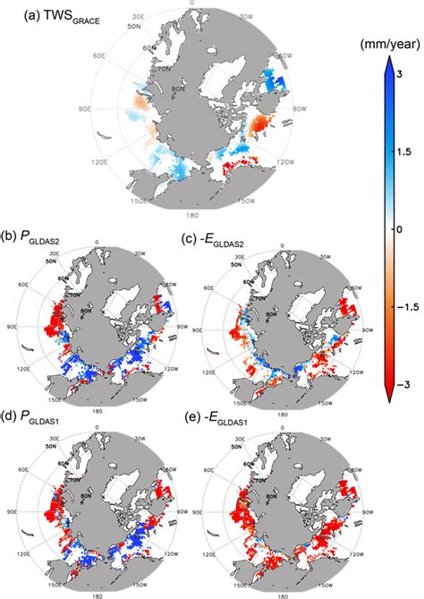Spatial Distribution Of The Slopes Of Temporal Linear Trends In Each