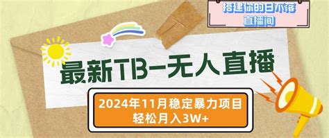 最新TB 无人直播11月最新打造你的日不落直播间轻松月入过W 资源之家